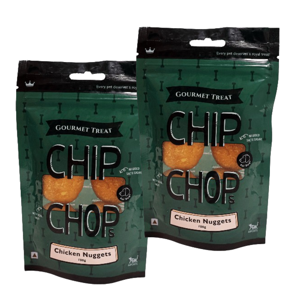 Buy Chip Chops Chicken Nuggets Gourmet Dog Treats - Pawsandpaws.com