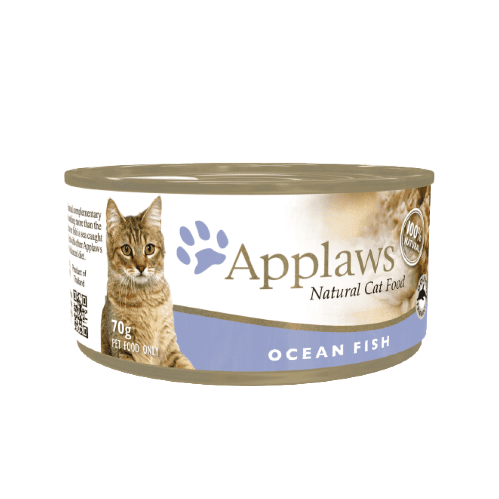 Buy Applaws Ocean Fish Cat Tin Wet Food - Pawsandpaws.com