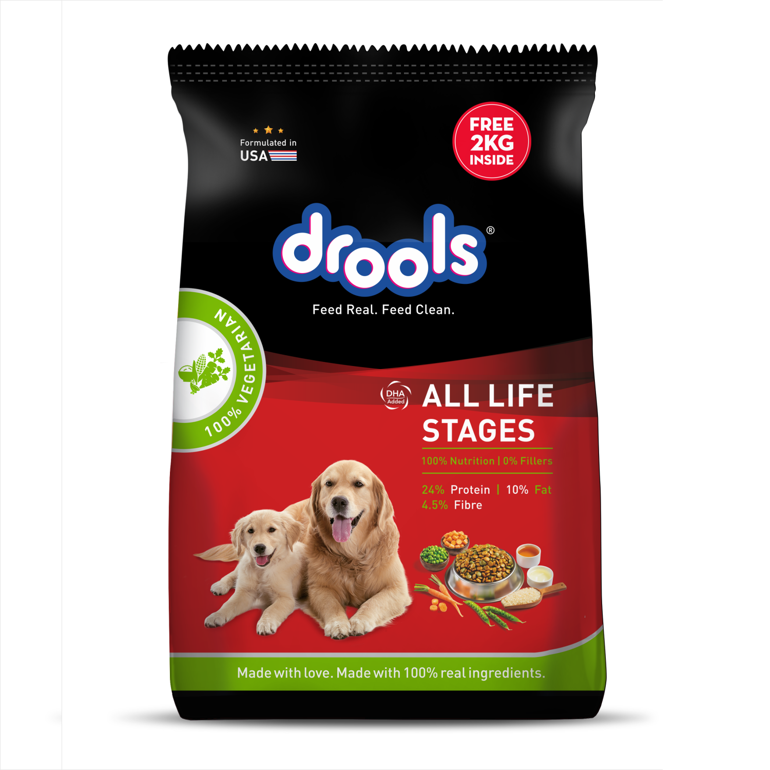 Buy Drools Vegetarian Adult Dry Dog Food | Drools Veg Dog Food