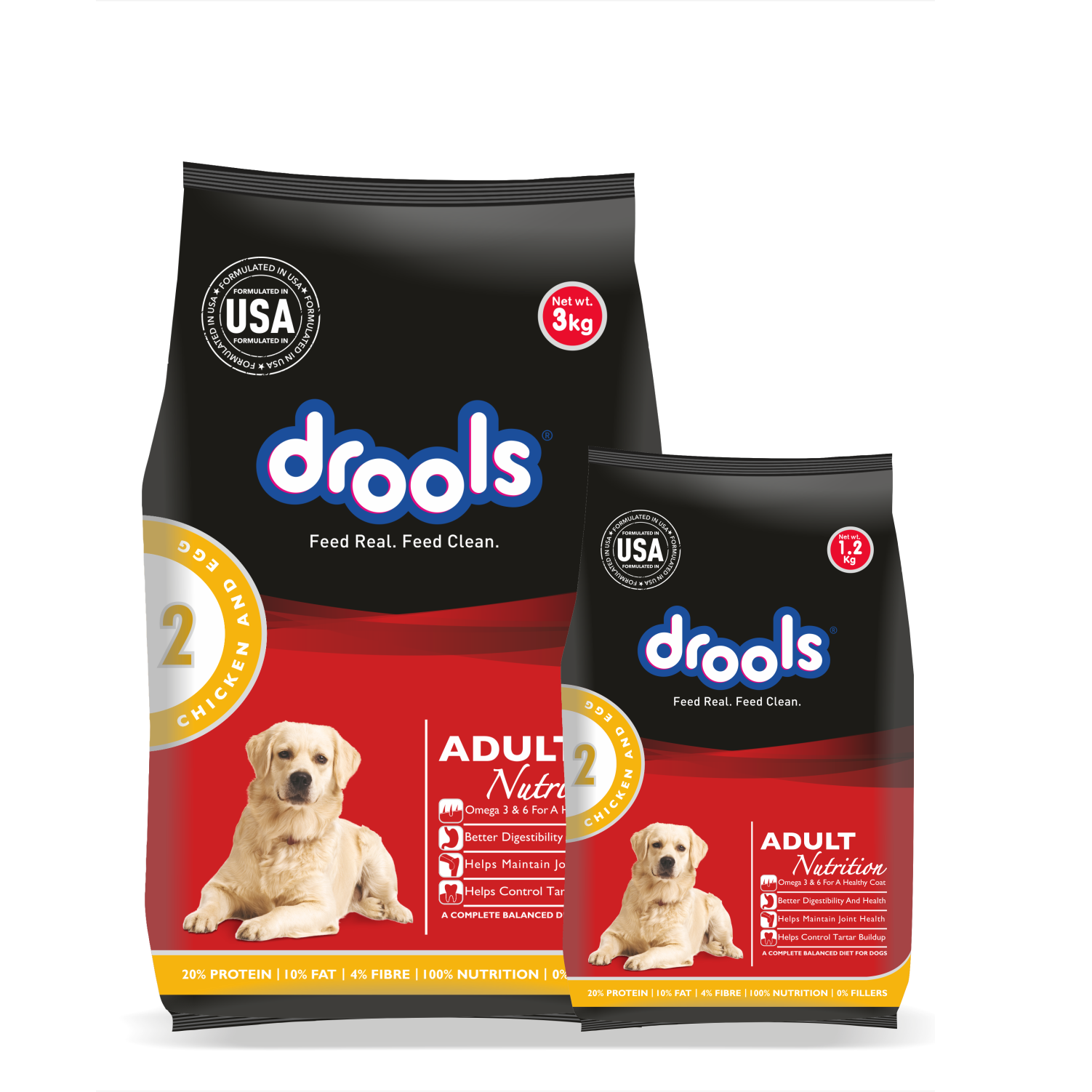 Buy Drools Adult Nutrition Dry Dog Food Chicken and Egg - PawsAndPaws.com