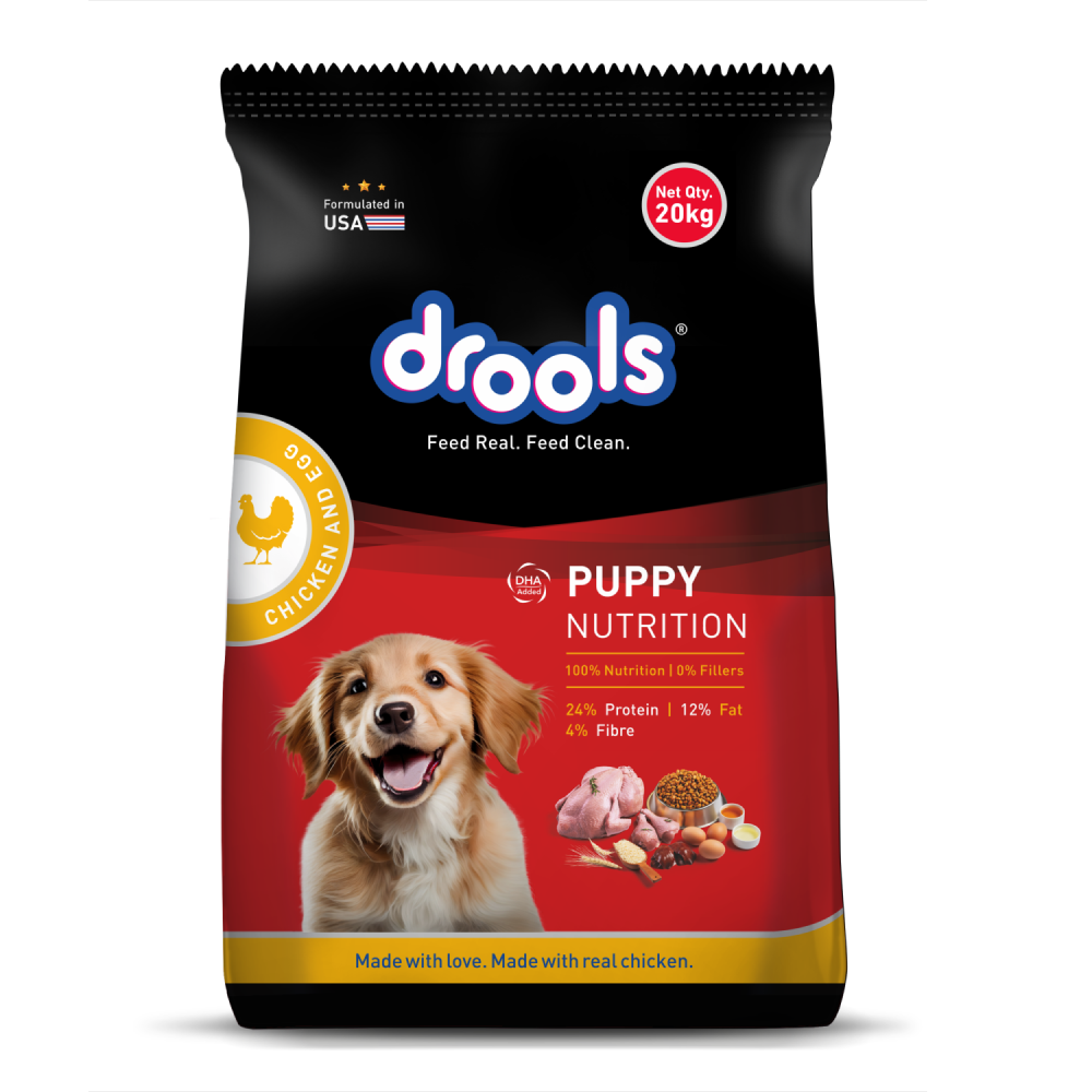 Buy Drools Puppy Nutrition Dry Dog Food Chicken and Egg - PawsAndPaws.com